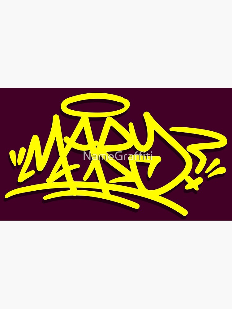 Lámina artística «Mary graffiti etiqueta letras (nombre)» de ...