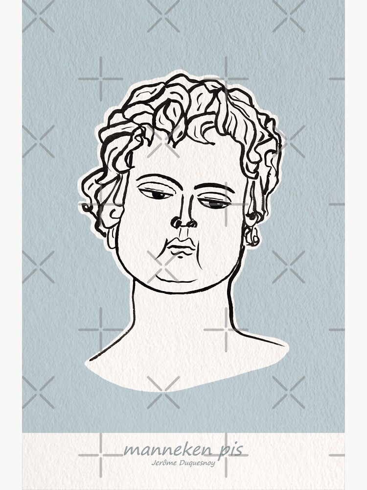 "Manneken Pis sculpture" Sticker by idriera | Redbubble