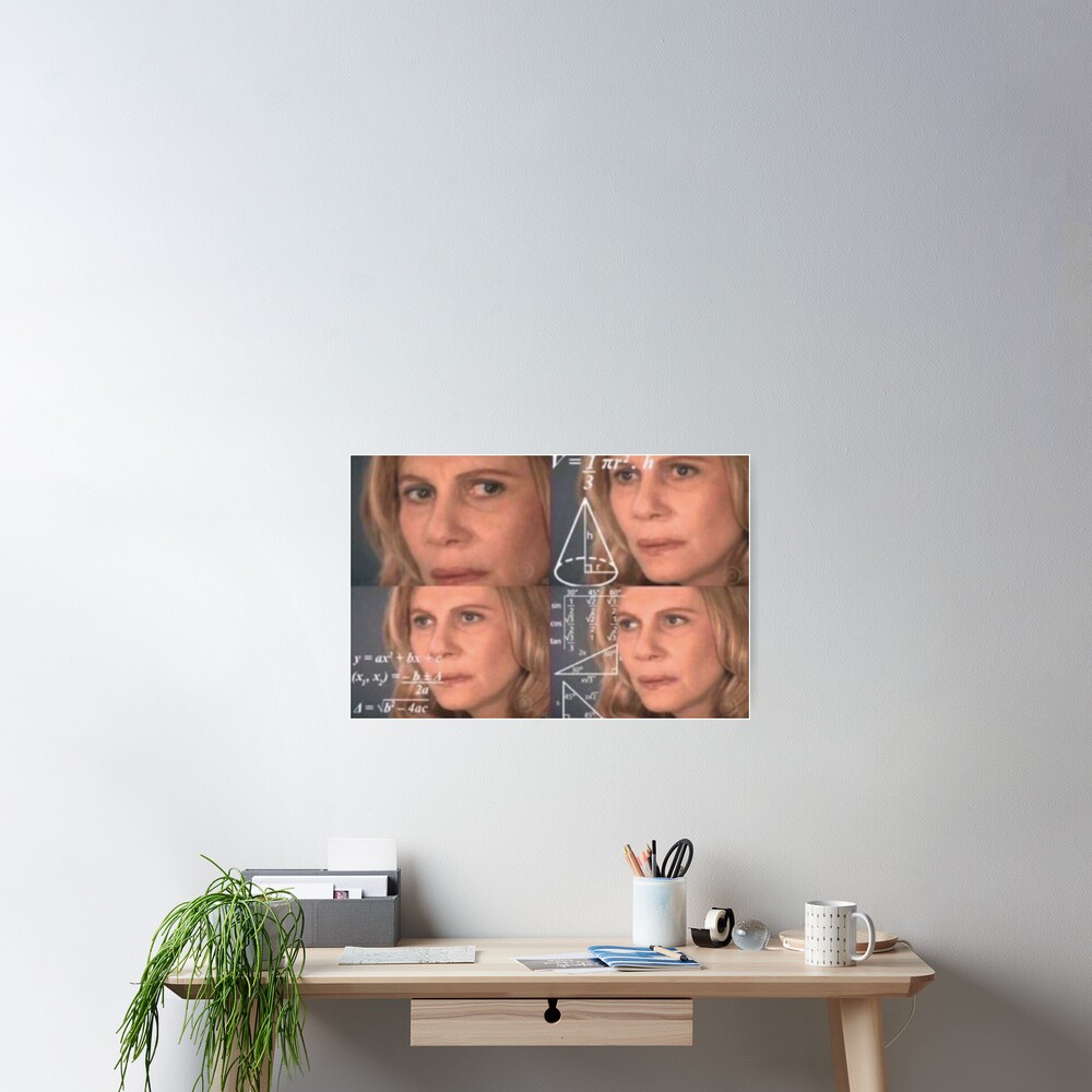 "Confused Lady Meme" Poster for Sale by SarahCreates | Redbubble