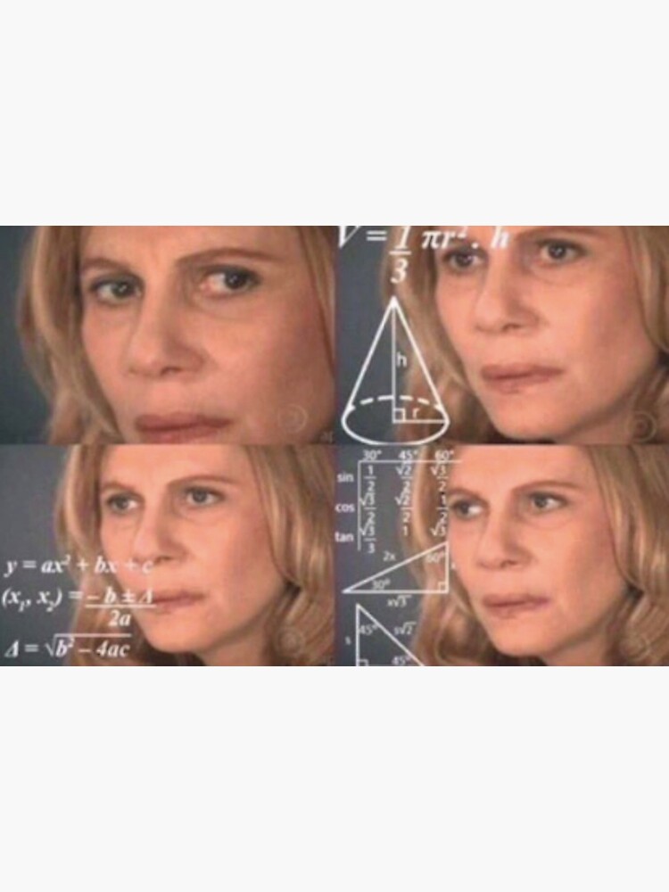 "Confused Lady Meme" Poster for Sale by SarahCreates | Redbubble