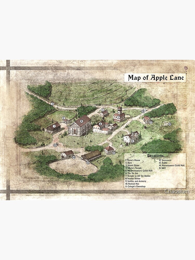 "Apple Lane by Olivier Sanfilipo" Poster by Chaosium | Redbubble
