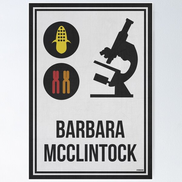 "BARBARA MCCLINTOCK - Women in Science" Poster for Sale by Hydrogene ...