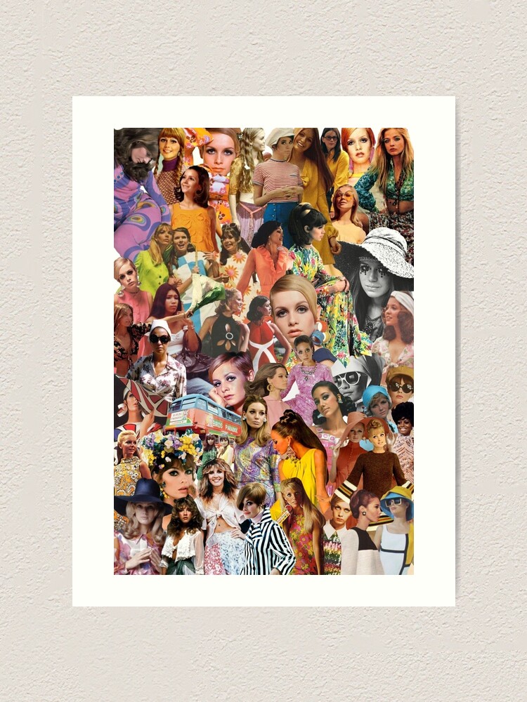 "1960s Fashion Collage" Art Print for Sale by Charlotteflann | Redbubble
