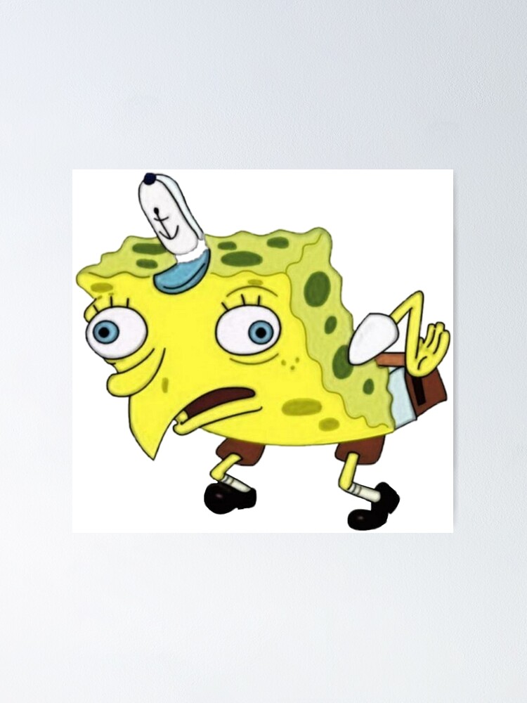 "Chicken Spongebob" Poster by phantastique | Redbubble