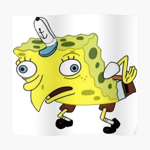 "Chicken Spongebob" Poster by phantastique | Redbubble