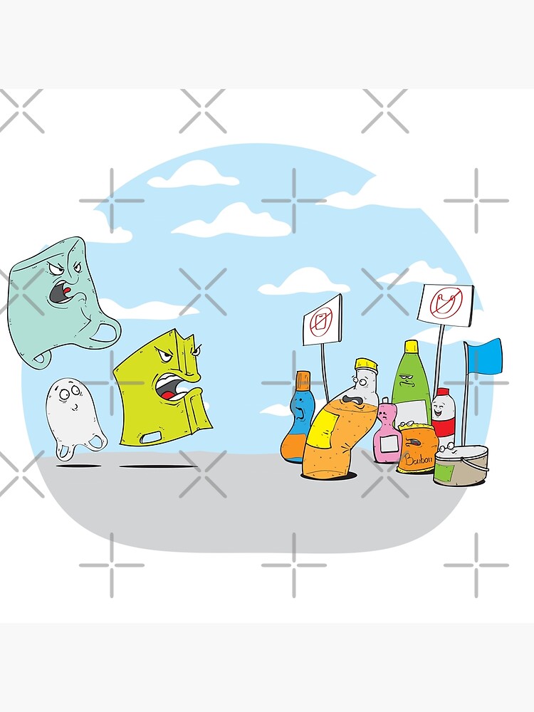 "Plastic funny illustration" Poster by ZdravkovDesign | Redbubble