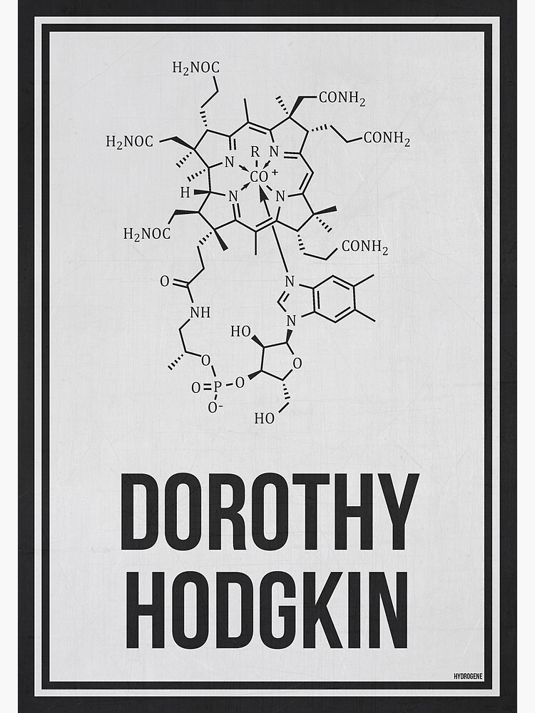 "DOROTHY HODGKIN - Women in Science" Poster for Sale by Hydrogene ...