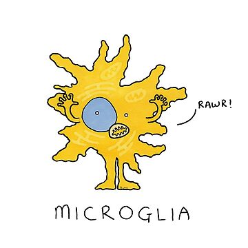"Microglia!" Poster for Sale by Cartoon Neuron by Immy Smith | Redbubble