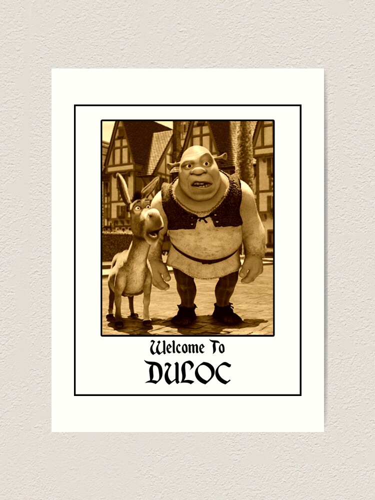 "welcome to duloc" Art Print for Sale by richterr | Redbubble