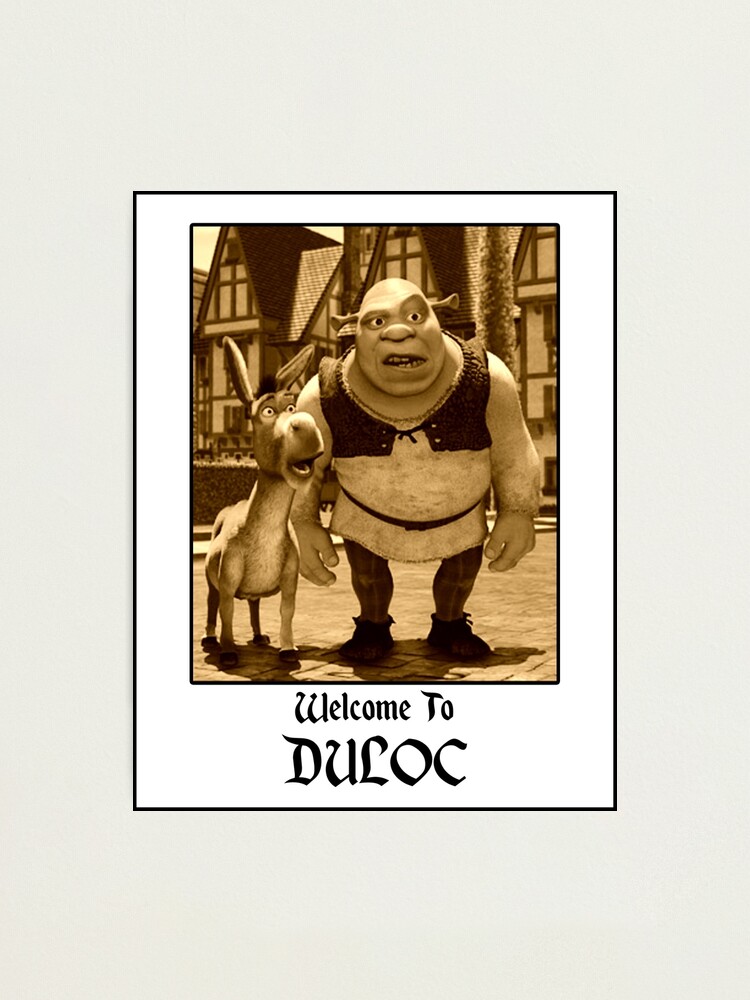 "welcome to duloc" Photographic Print for Sale by richterr | Redbubble