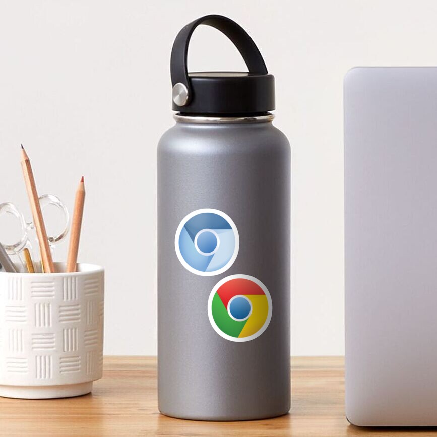 "Chromium­ + Chrome­" Sticker by trapoo | Redbubble