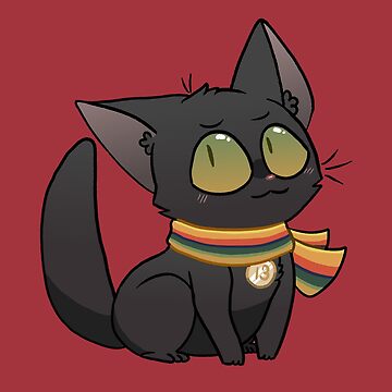 "13th Cat" Sticker for Sale by Ribombyliidae | Redbubble