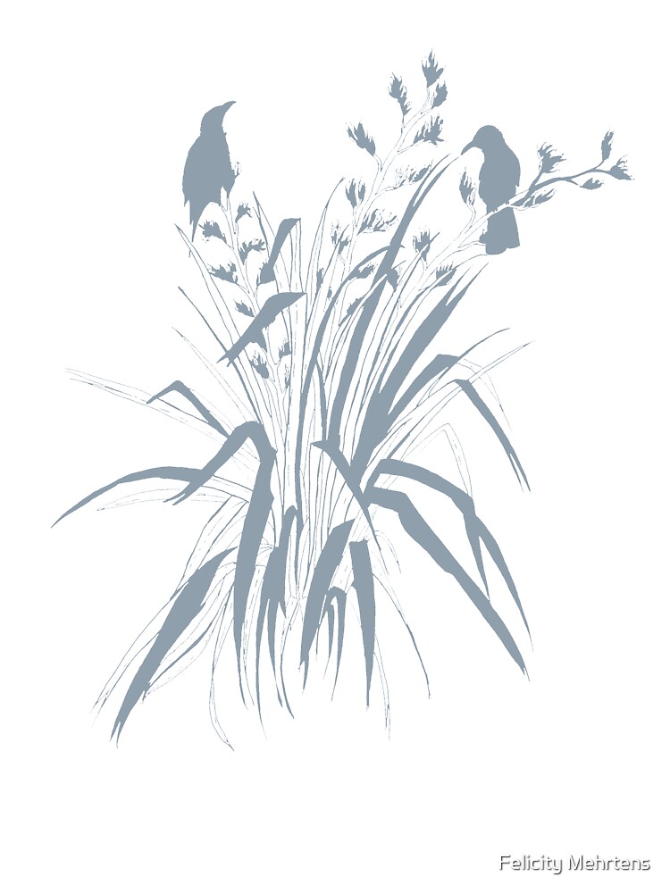 Kōkako & Harakeke Digital Download Digital Prints Prints etna.com.pe