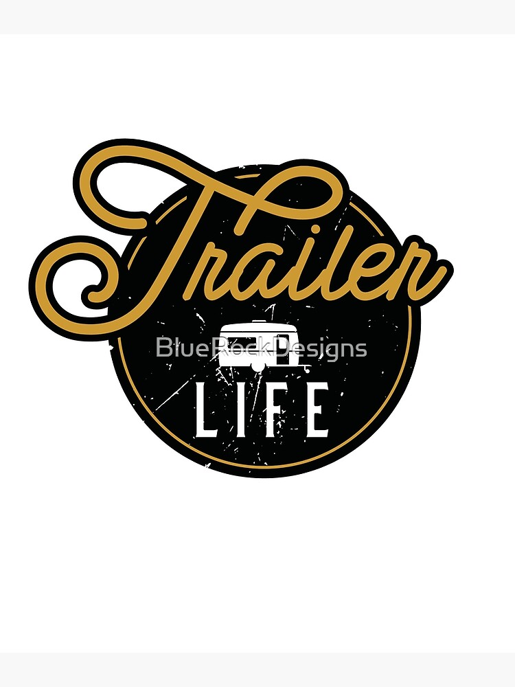 "Vintage Trailer Logo" Art Print for Sale by BlueRockDesigns | Redbubble