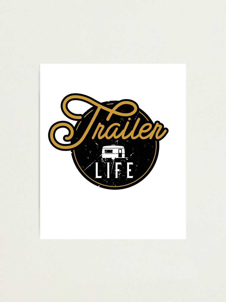 "Vintage Trailer Logo" Photographic Print for Sale by BlueRockDesigns ...