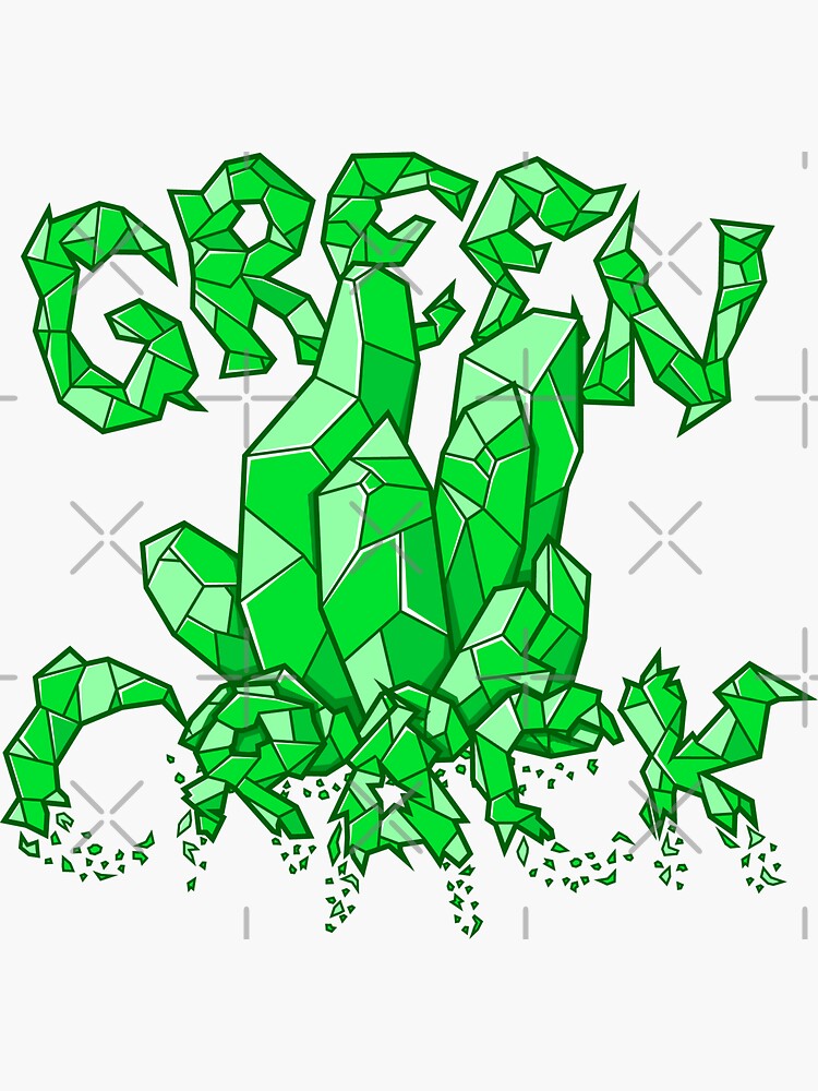 "Green Crack" Sticker for Sale by cheechardman | Redbubble