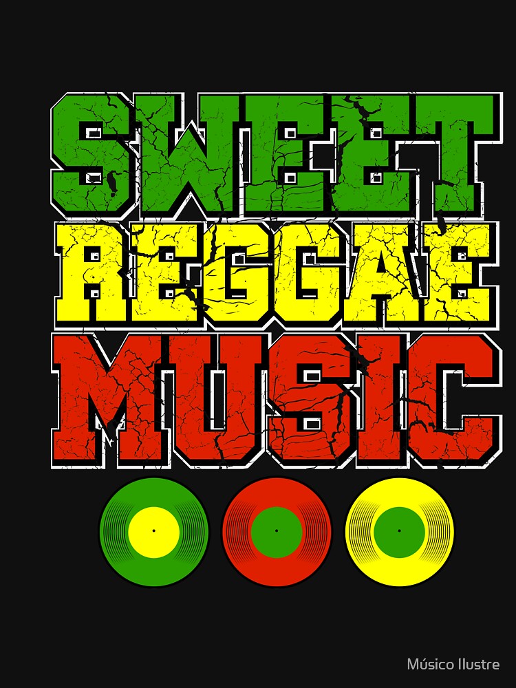 "Reggae Music Rasta Colors Vinyl" T-shirt for Sale by dconciente ...