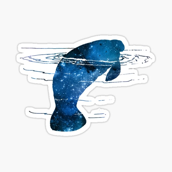 "Manatee" Sticker for Sale by GwendolynFrost | Redbubble