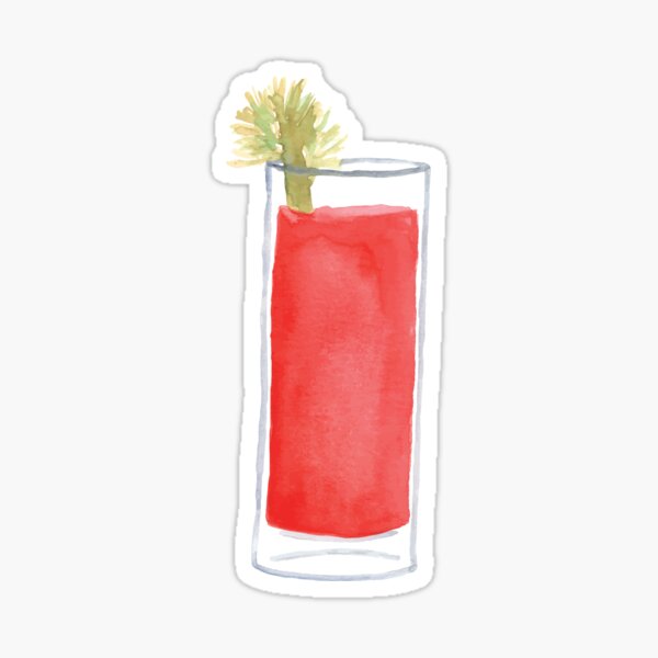"Bloody Mary Drink" Sticker for Sale by hintofmint | Redbubble