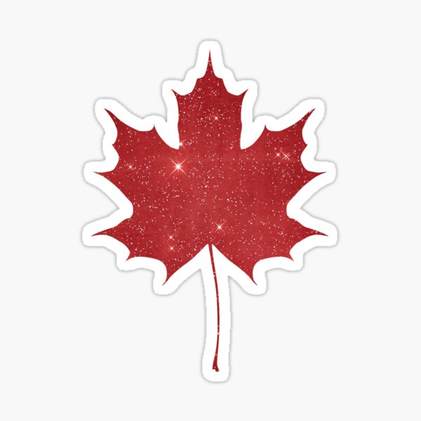 "Red Maple Leaf Silhouette" Sticker for Sale by GwendolynFrost | Redbubble