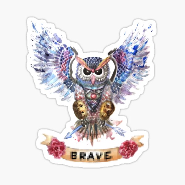 "The Brave" Sticker by cap3llar | Redbubble