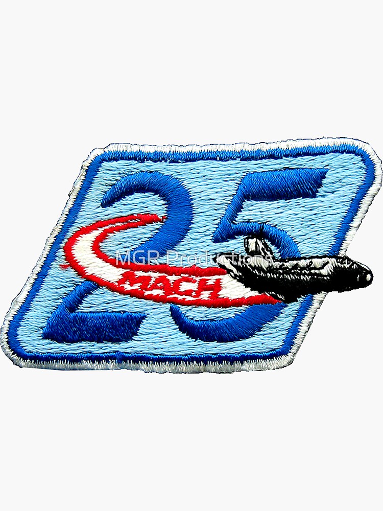 "The Mach 25 Patch" Sticker for Sale by Quatrosales | Redbubble