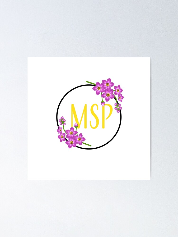 "msp purple" Poster for Sale by macggreene | Redbubble