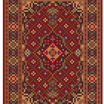 "Big Lebowski Pixel Rug" Poster for Sale by Rilly579 | Redbubble