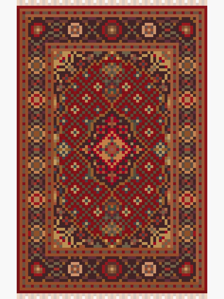 "Big Lebowski Pixel Rug" Sticker for Sale by Rilly579 | Redbubble