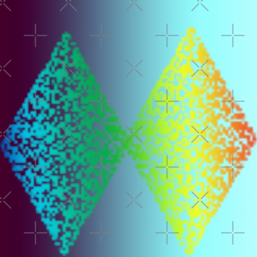 "Rainbow prisma (blue edition)" by BigClaudia | Redbubble