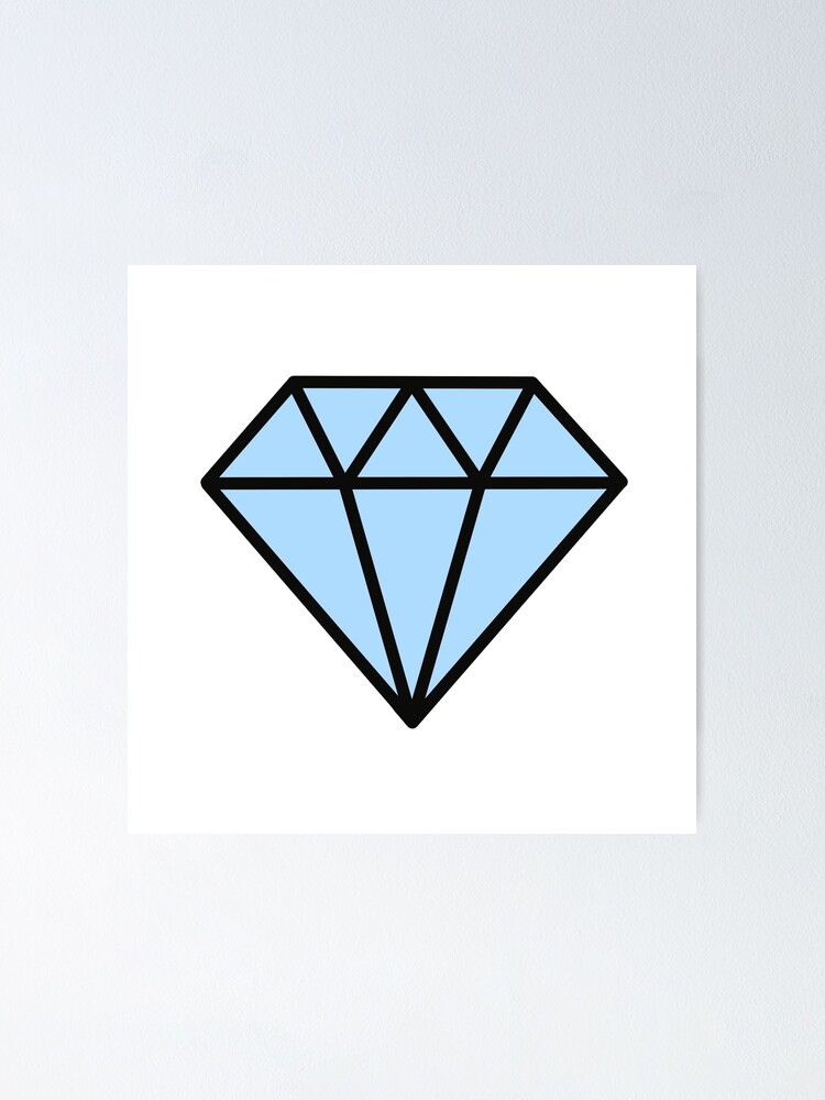 "Blue Diamond" Poster by RT-Lettering | Redbubble