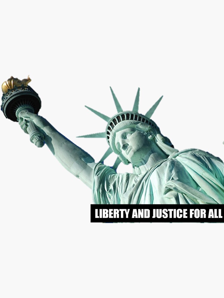 "Liberty and Justice for All" Sticker for Sale by teteel | Redbubble