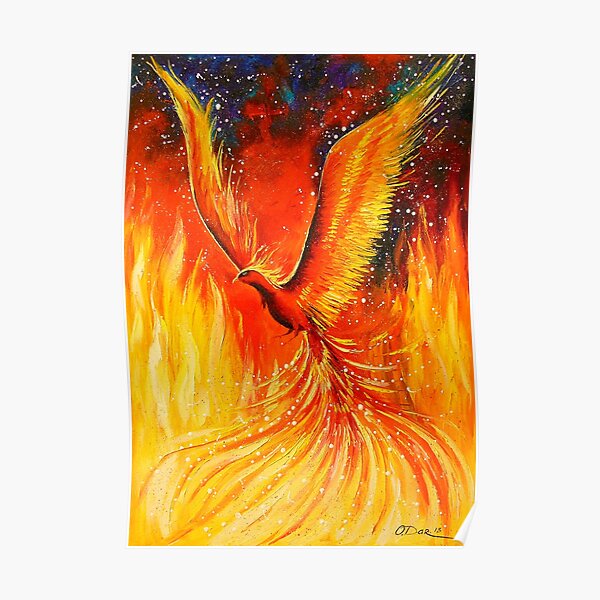 Phoenix Bird Posters | Redbubble