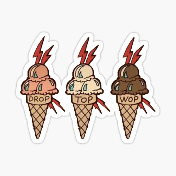 "Brrr Brr ice cream" Sticker for Sale by elchicodelab | Redbubble