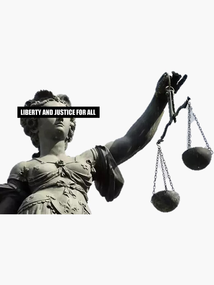 "Lady Justice" Sticker for Sale by teteel | Redbubble