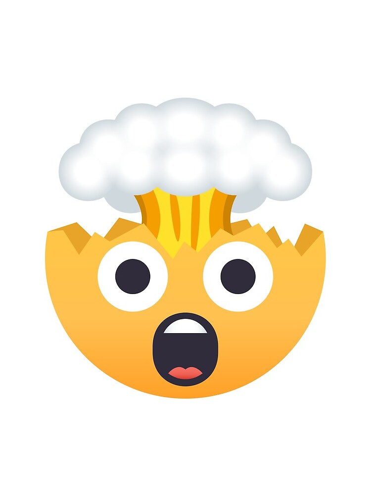 "JoyPixels™ Exploding Head Emoji" Drawstring Bag for Sale by joypixels ...