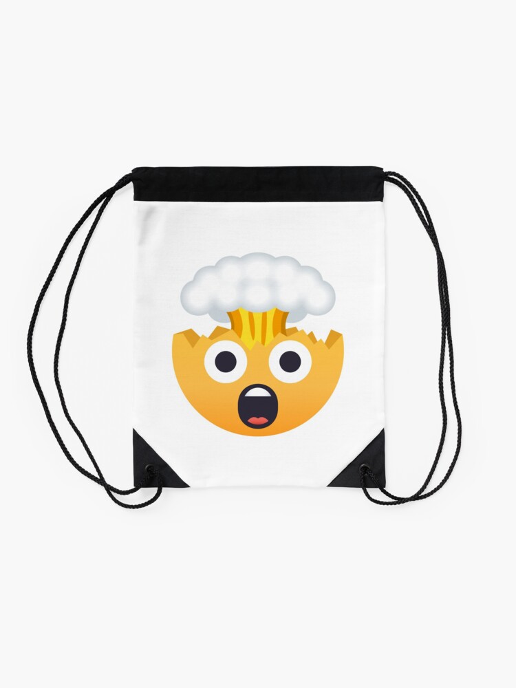 "JoyPixels™ Exploding Head Emoji" Drawstring Bag for Sale by joypixels ...