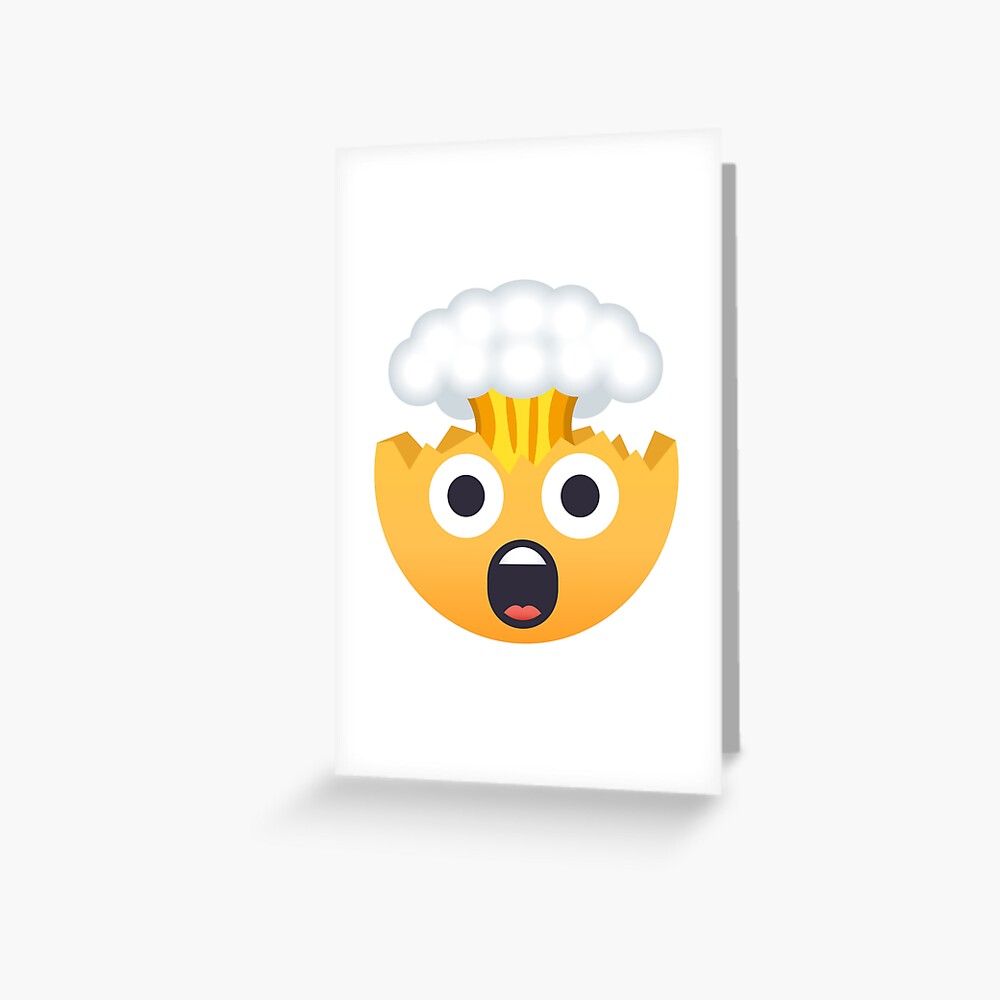 "JoyPixels™ Exploding Head Emoji" Greeting Card for Sale by joypixels ...
