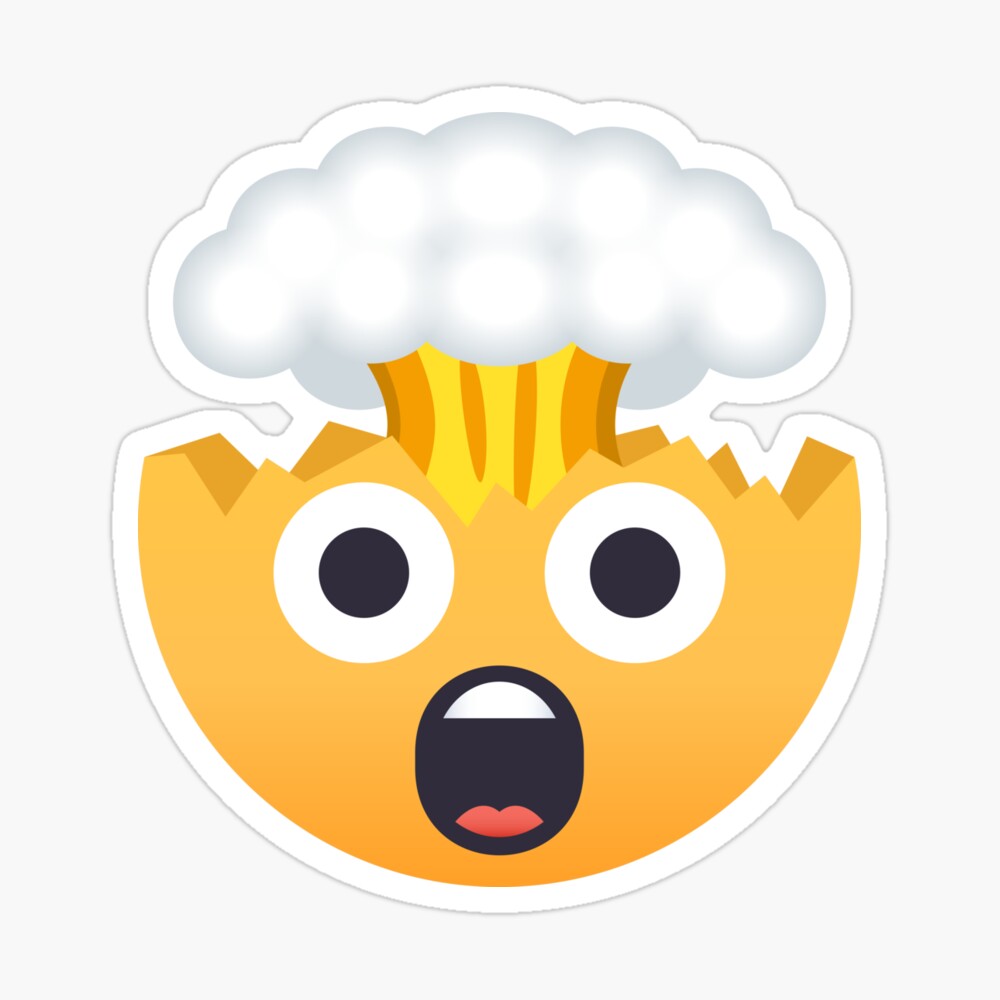 Exploding Head Emoji Exploding Head 🤯 (emoji)” Oils & Gold Leaf