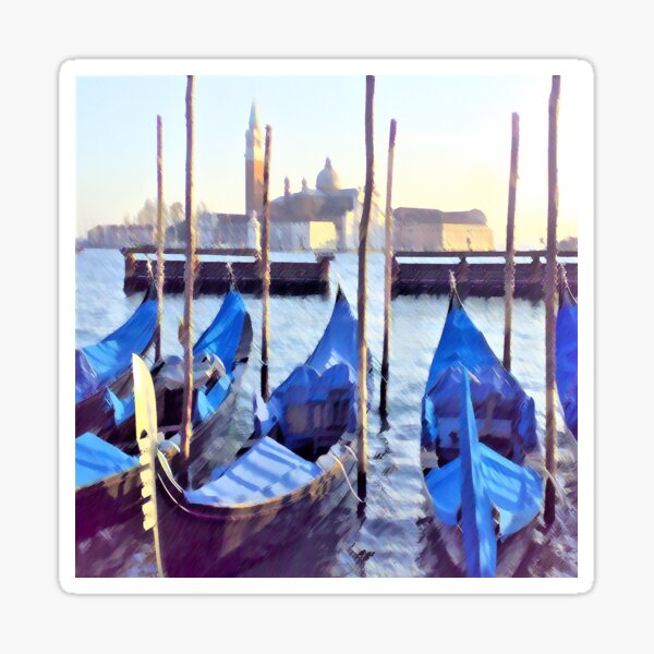 "Venice Italy Boats " Sticker for Sale by Thispoeticlife | Redbubble