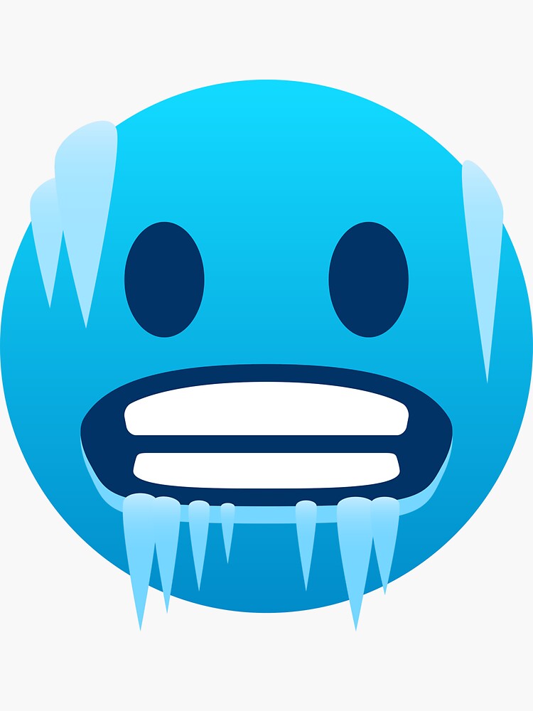 "JoyPixels™ Cold Face Emoji" Sticker for Sale by joypixels | Redbubble