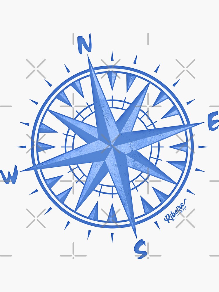 "Compass" Sticker for Sale by VictorRibeiro | Redbubble