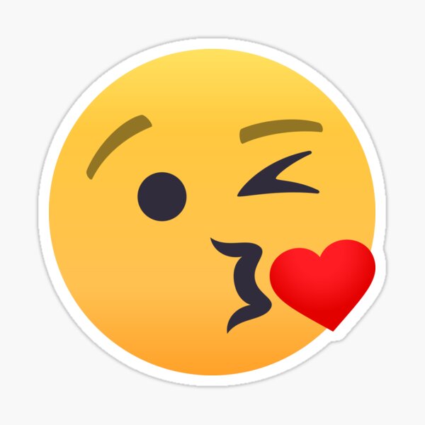 "JoyPixels™ Kissy Face Emoji" Sticker for Sale by joypixels | Redbubble