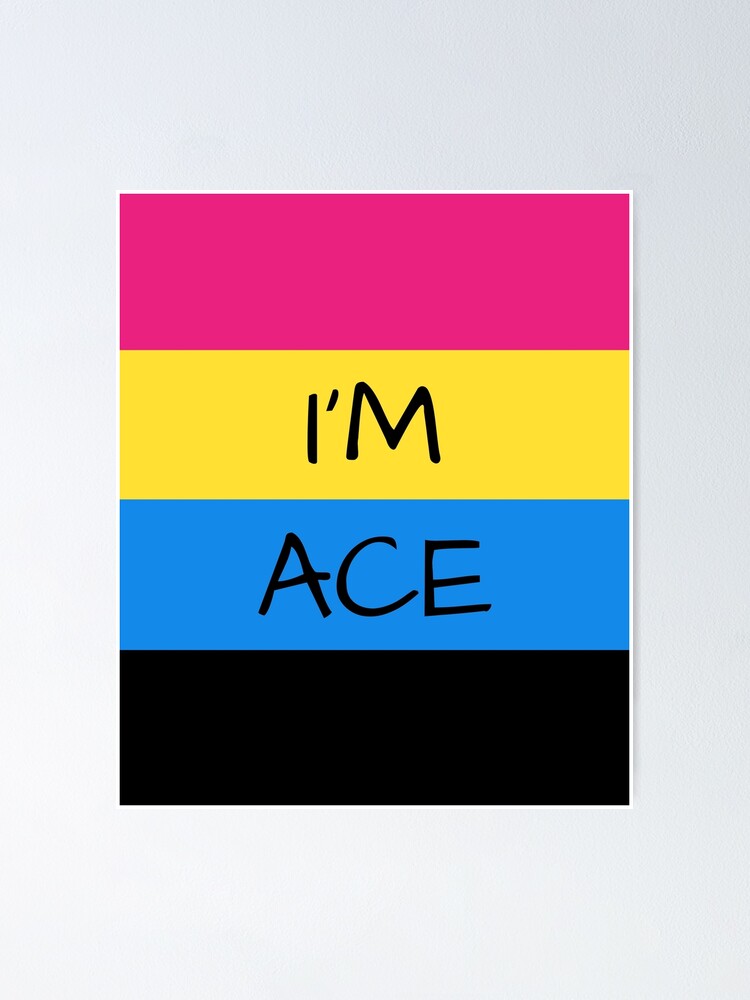 "DEMI PANROMANTIC ASEXUAL FLAG I'M ACE ASEXUAL T-SHIRT" Poster by ...