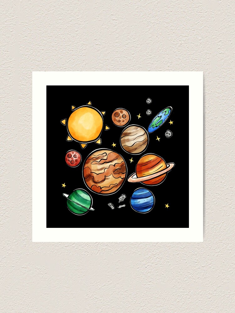 "Funny Flat Earth - Solar System Planets Stars Outer Space Universe ...