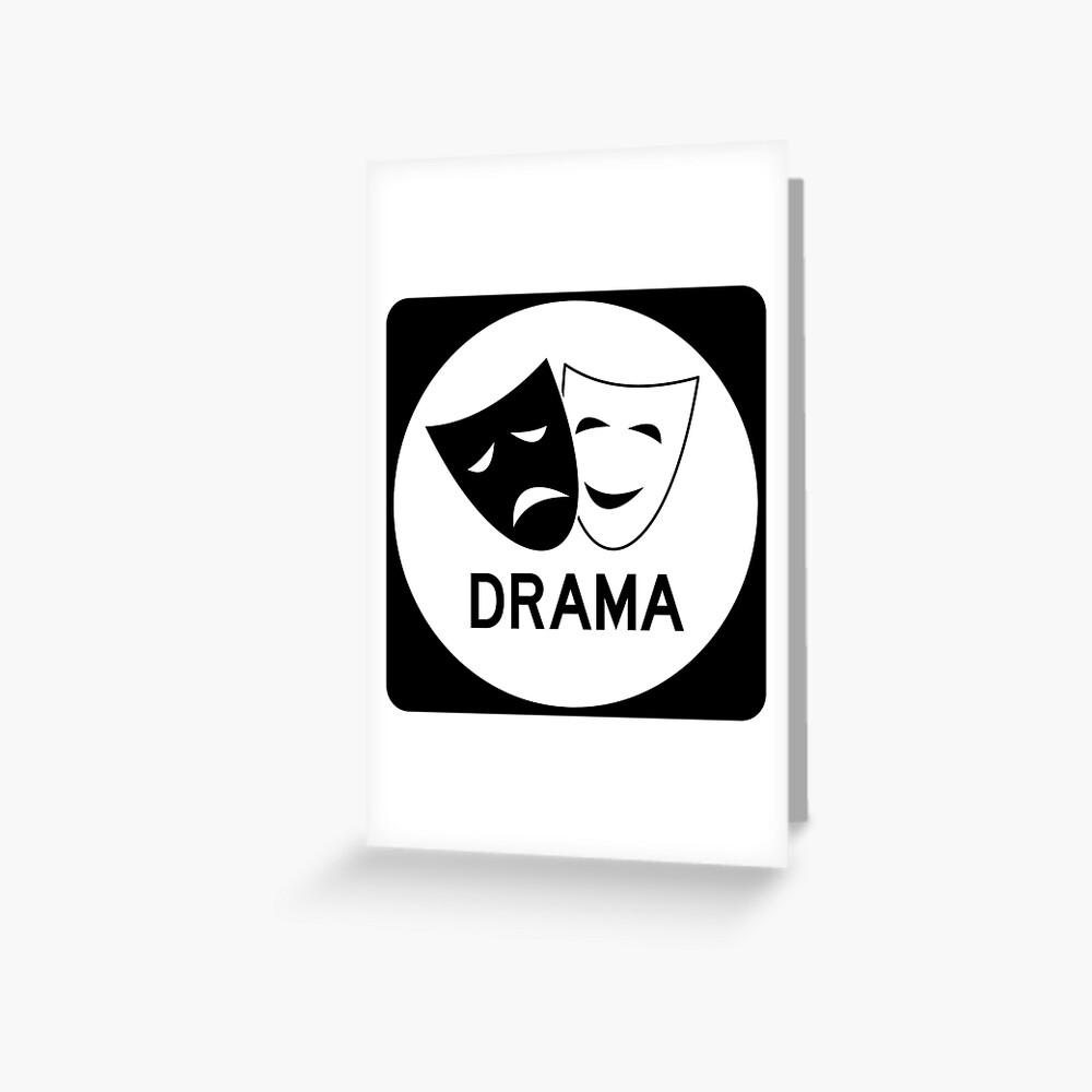 "Genre Road Signs Drama" Greeting Card for Sale by WritersSpot | Redbubble
