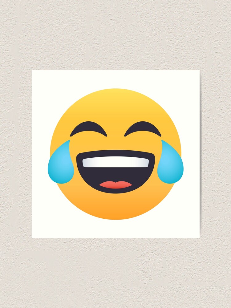 "JoyPixels™ Face with Tears of Joy Emoji" Art Print by joypixels ...