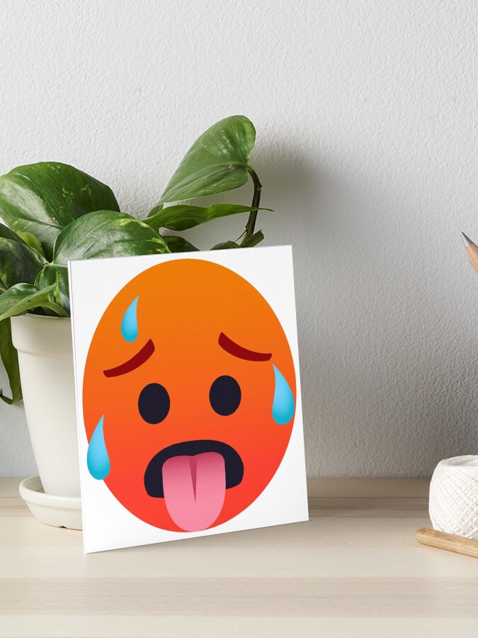 "JoyPixels™ Hot Face Emoji" Art Board Print for Sale by JoyPixels Inc. | Redbubble