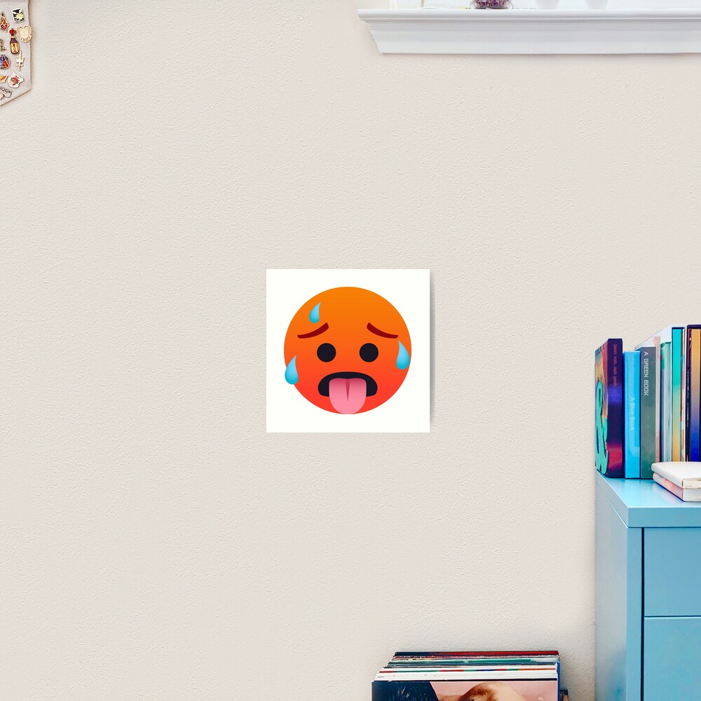 "JoyPixels™ Hot Face Emoji" Art Print for Sale by joypixels | Redbubble