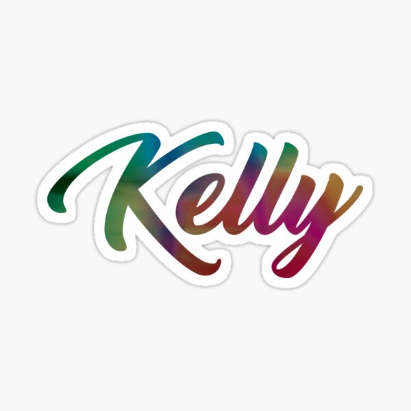 "Kelly" Sticker for Sale by xRadicalRainbow | Redbubble